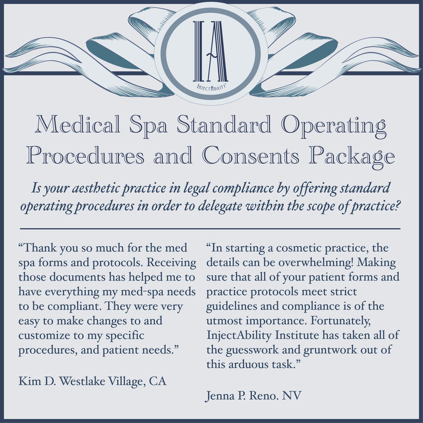 Medical Spa Standard Operating Procedures Protocols and Consents Packa ...
