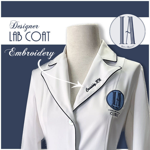 Lab Coat Custom Embroidery – InjectAbility® Institute